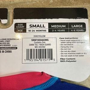 Sun Smart | Swim | Nwt Sun Smart Swim Tee Rash Guard Small | Poshmark